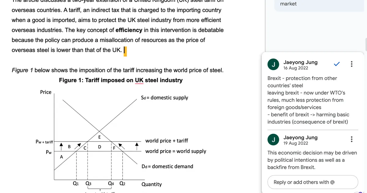 IB Econ IA 첨삭 / 정재용 - 숨고, 숨은고수