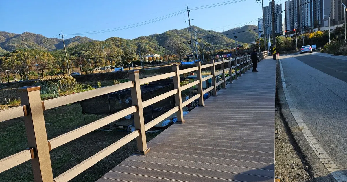 양산시청 소주동 보행로 합성데크 시공 해빛산업 합성데크 시공 전문 업체 숨고 숨은고수