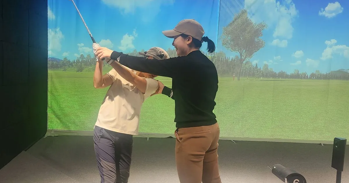 플랫한 스윙의 이유 / KLPGA 투어프로 김진아 - 숨고, 숨은고수