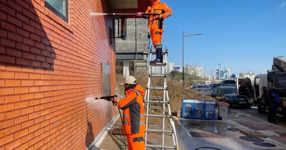 청주 적벽돌 외벽청소 종합청소업체 순수클린 숨고 숨은고수