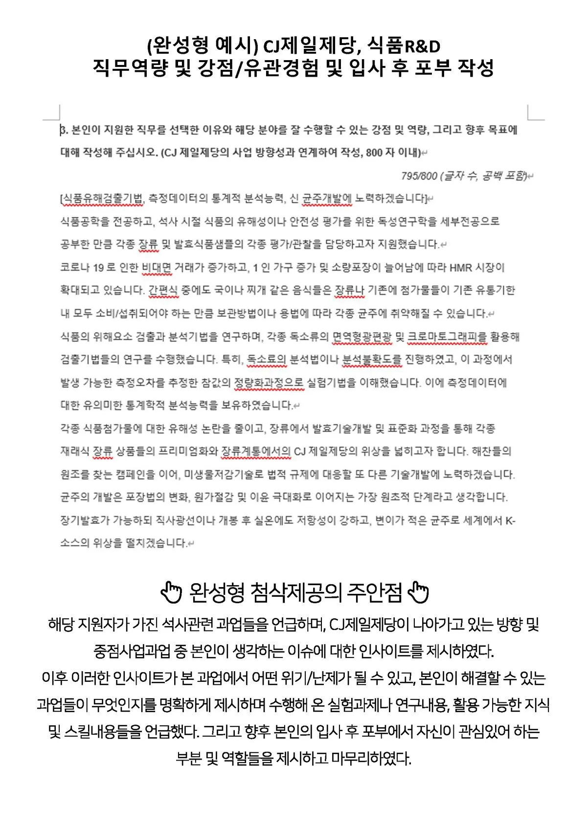 자기소개서 첨삭 예시완성형 사기업이공계 직무역량 윤혜중폴라리스 커리어 숨고 숨은고수