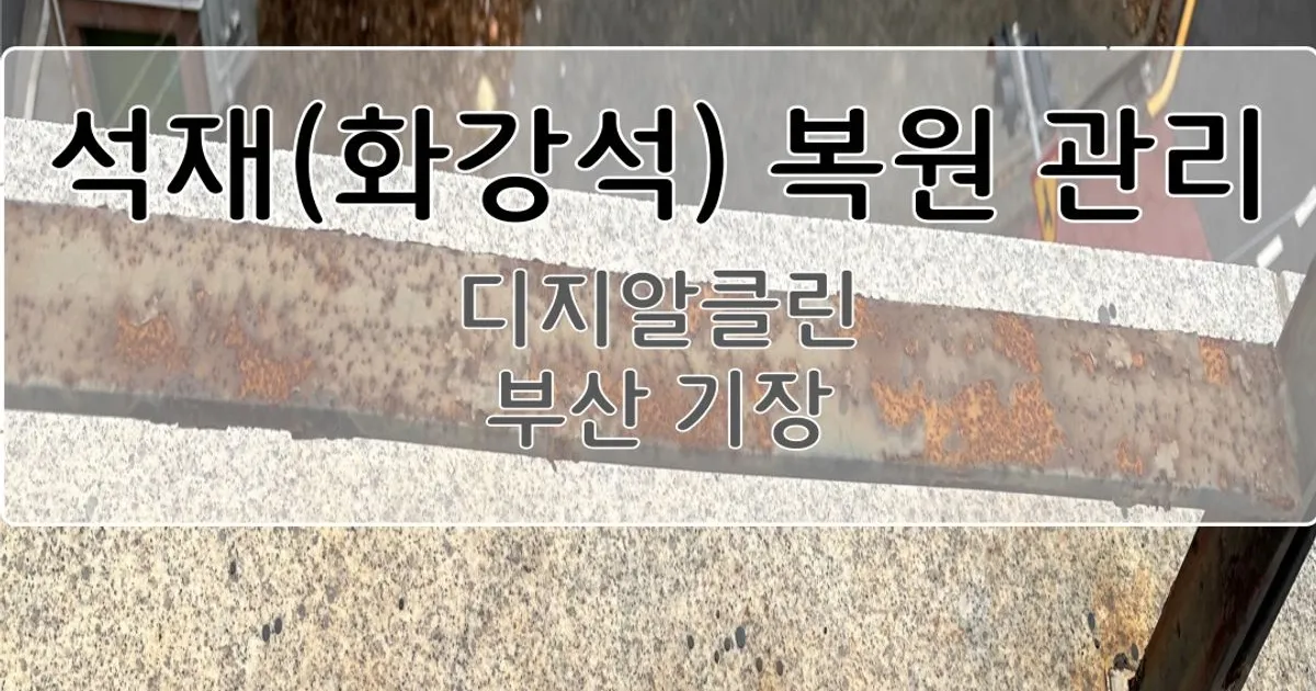 석재화강석 복원 관리 부산경남 찐” 종합청소 디지알클린 숨고 숨은고수