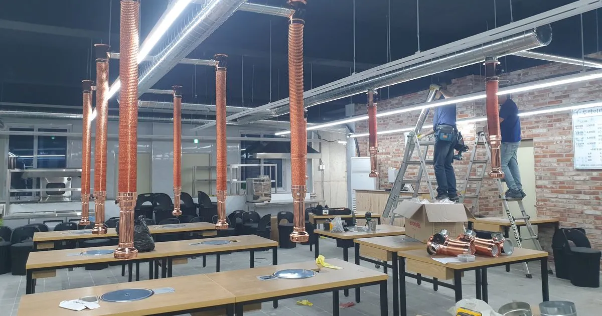 대패삼겹살집 후드닥트 시공 미광냉동설비판넬닥트시공창호공사 숨고 숨은고수