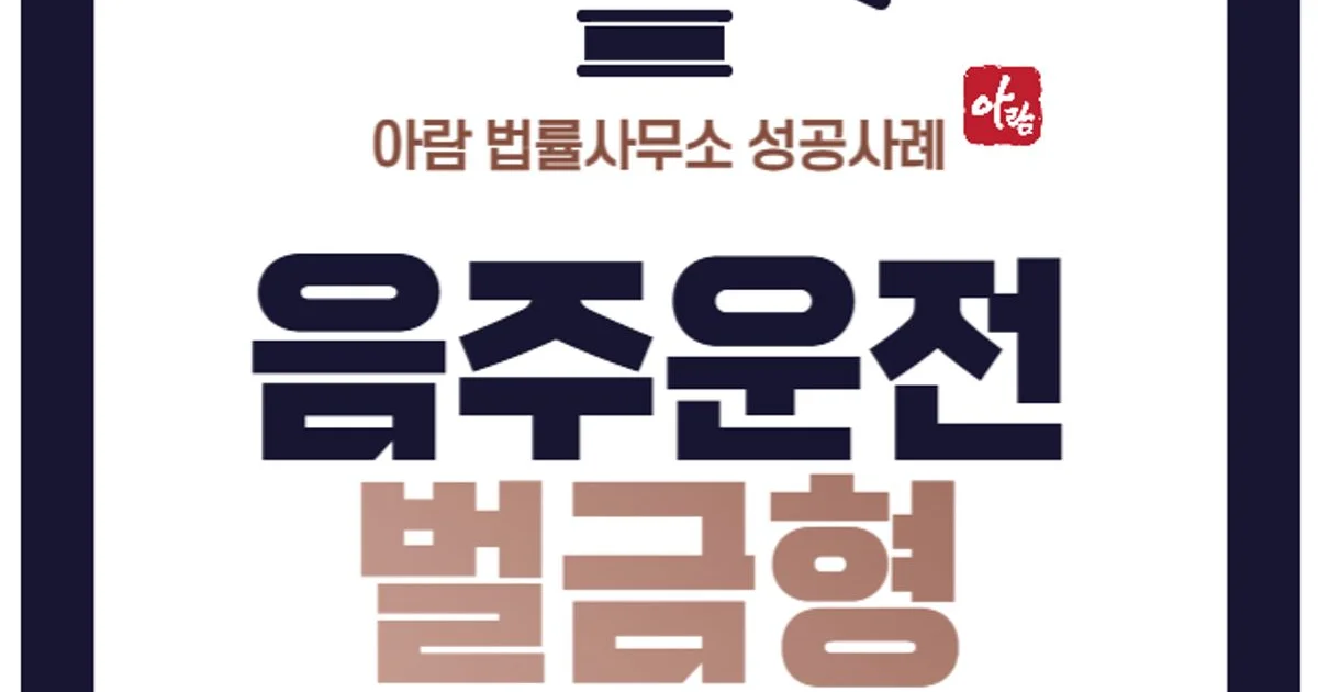 혈중알코올농도 0147 음주운전 벌금형 민아람 변호사 숨고 숨은고수