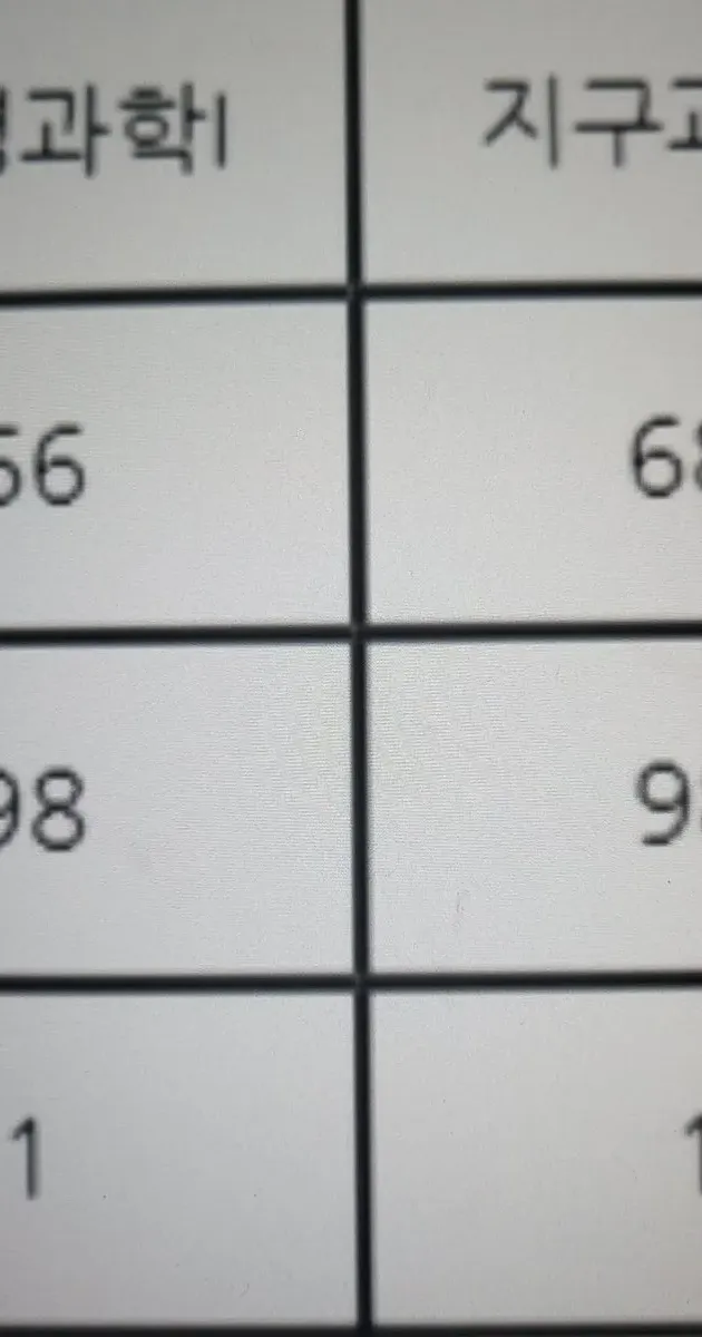 생명과학1 지구과학1 성적표 생명1등급 숨고 숨은고수