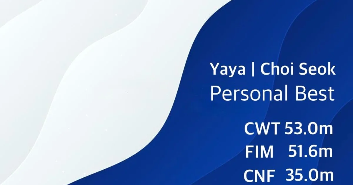 Freedive Personal Best Record / Yaya - 숨고, 숨은고수