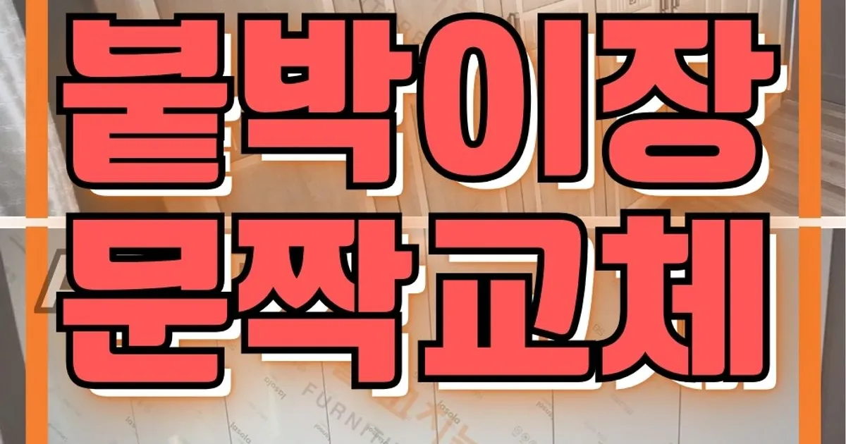 붙박이장 문짝 교체 ️가구를 고치는 사람들 성남분당판교점 ️ 숨고 숨은고수
