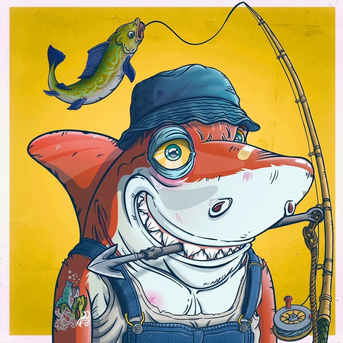 MOBY SHARKZ NFT / 김남영(파리파스텔) - 숨고, 숨은고수