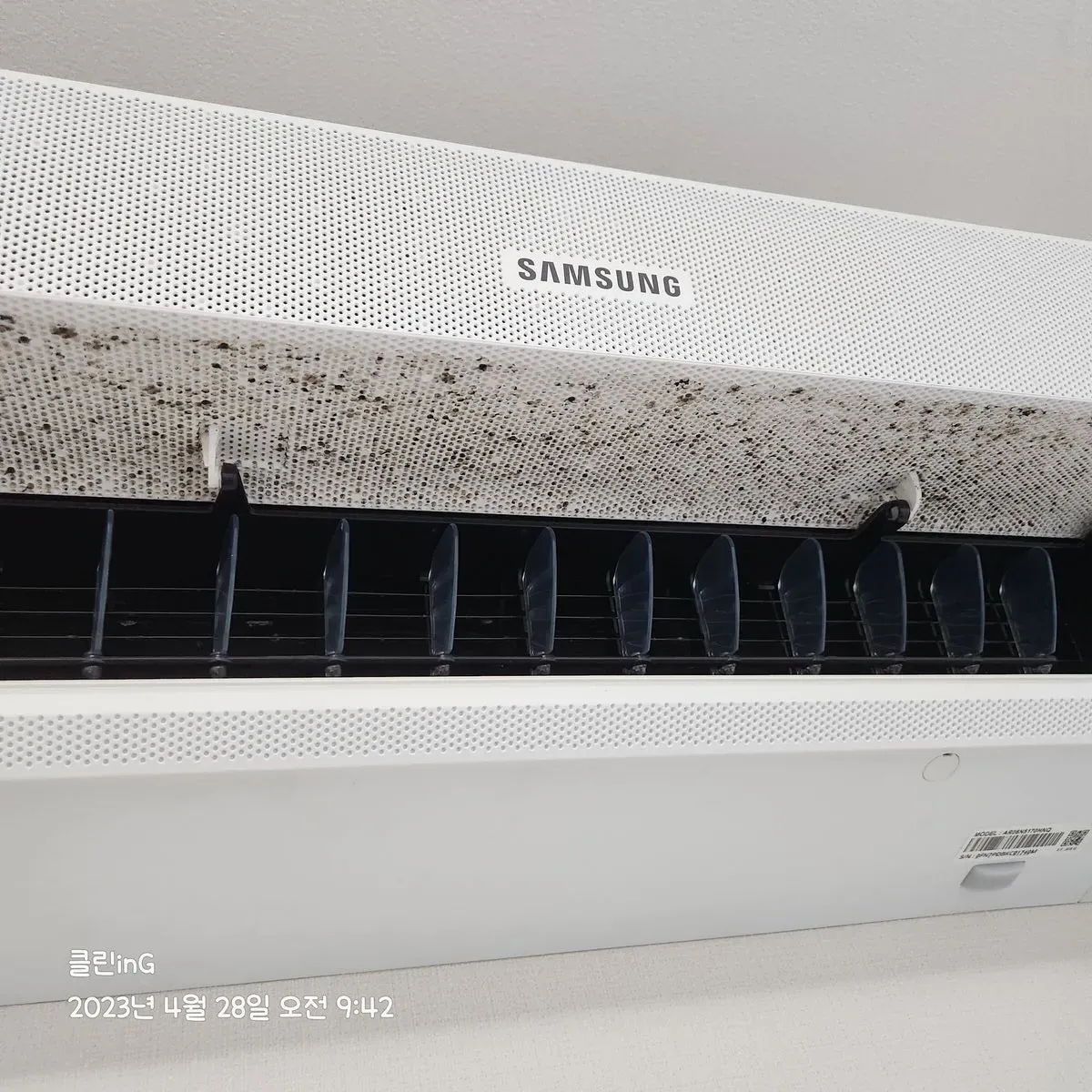 삼성 트라이앵글 벽걸이 에어컨 분해청소 작업 박기홍 숨고 숨은고수