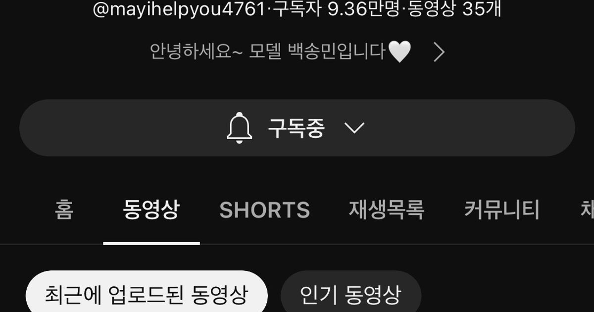 메이 May I Help You 채널 영상편집 서영 숨고 숨은고수
