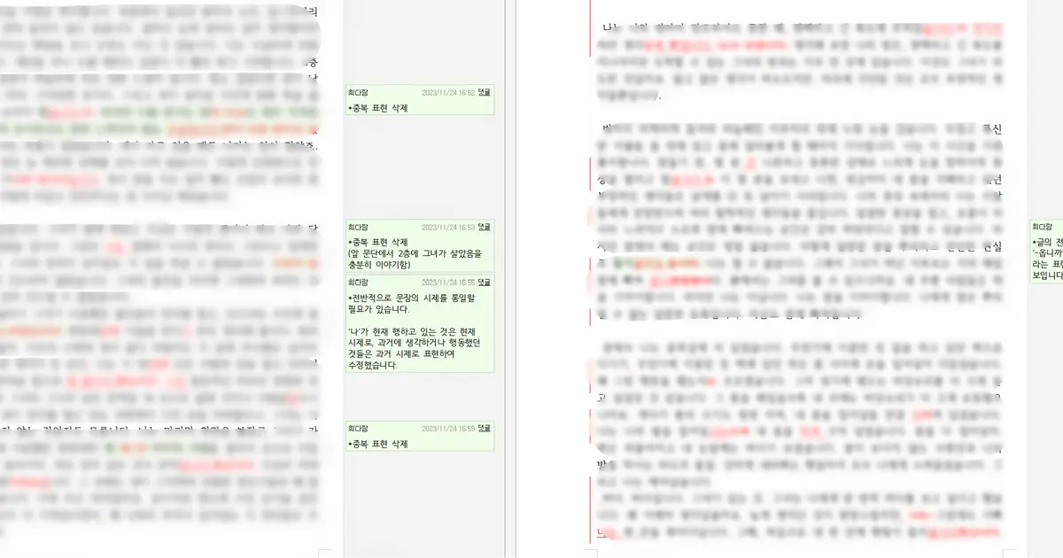 소설 교정 교열 및 윤문 베버 숨고 숨은고수