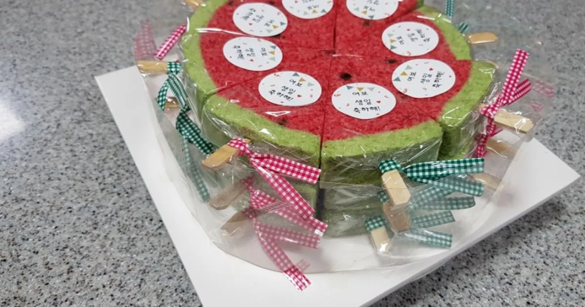 수박설기케이크 디저트공방 연 숨고 숨은고수