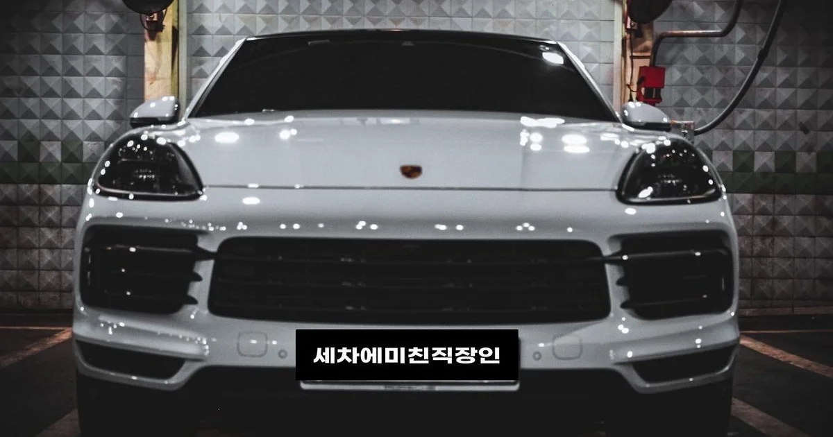 포르쉐 카이엔 세차에미친직장인semidetail 숨고 숨은고수