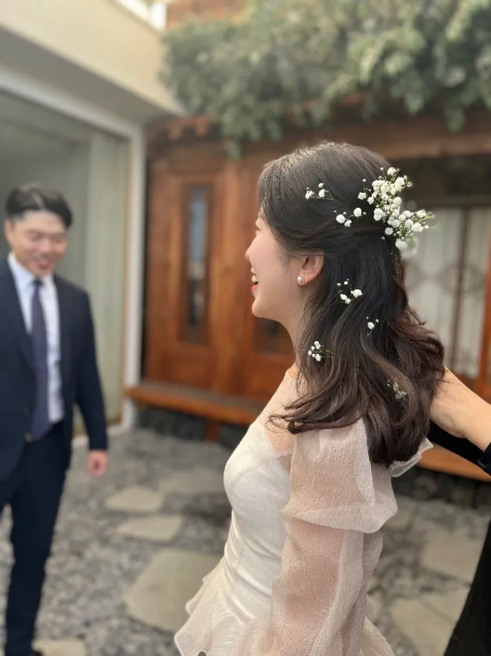 웨딩촬영 본식 헤어변형 아티스트 작업물 발라뷰티 숨고 숨은고수