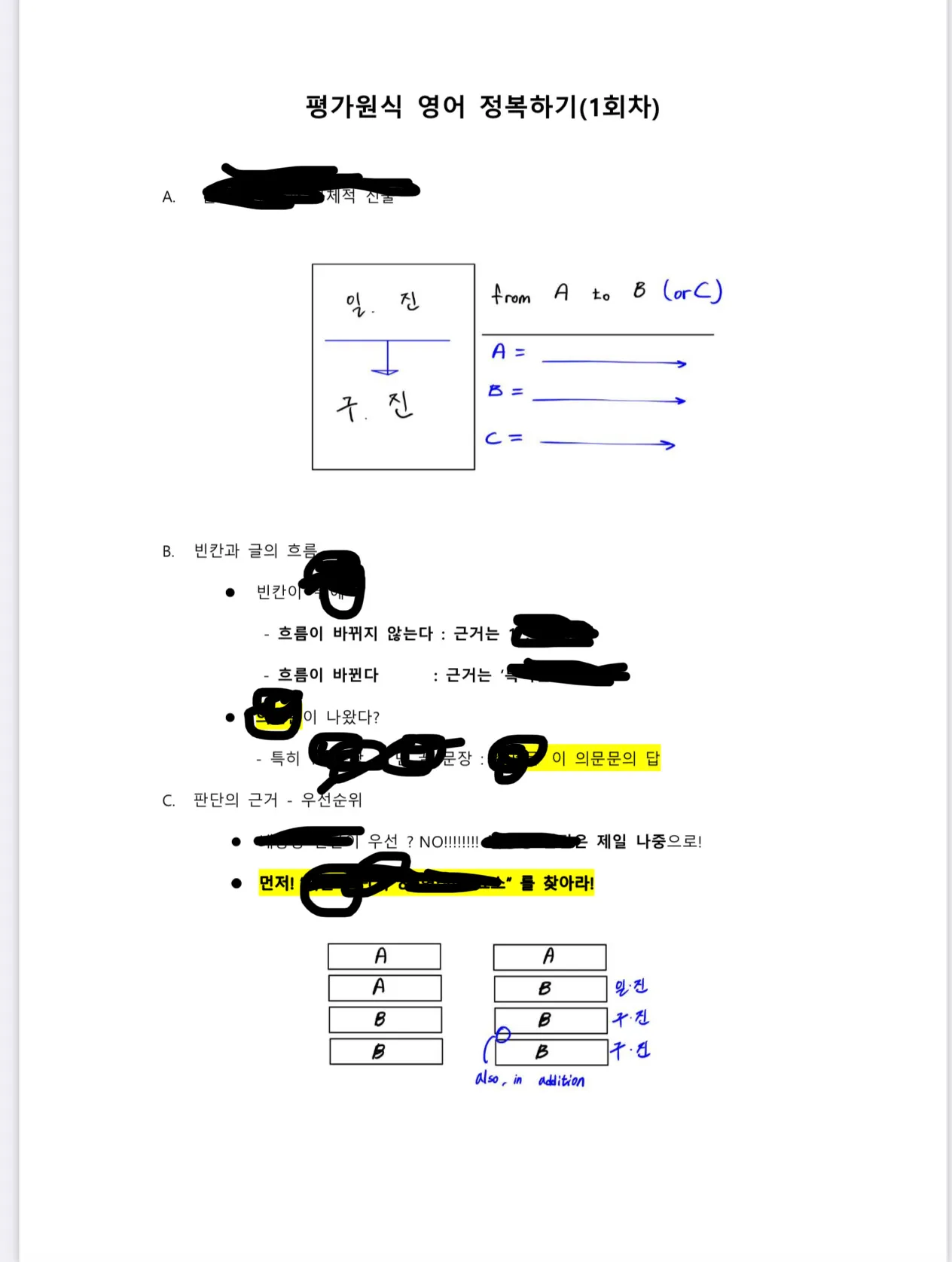 영어 자료 박세익 숨고 숨은고수