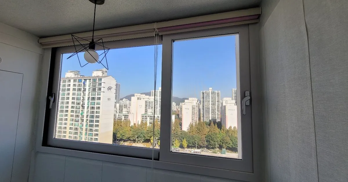 안양 힐스테이트 아파트 발코니 창호교체작업 디자인새얀 숨고 숨은고수