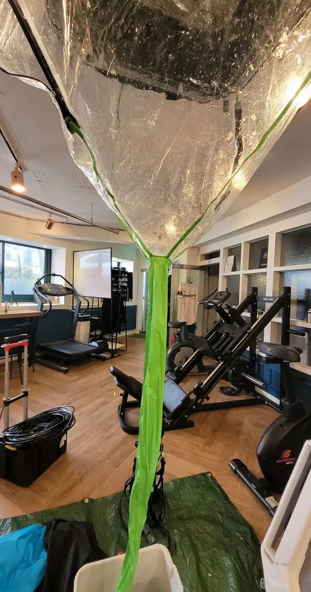 강동구 고덕로 피티센터 Gym 천정형 4way 작업 루나클린시스템 숨고 숨은고수