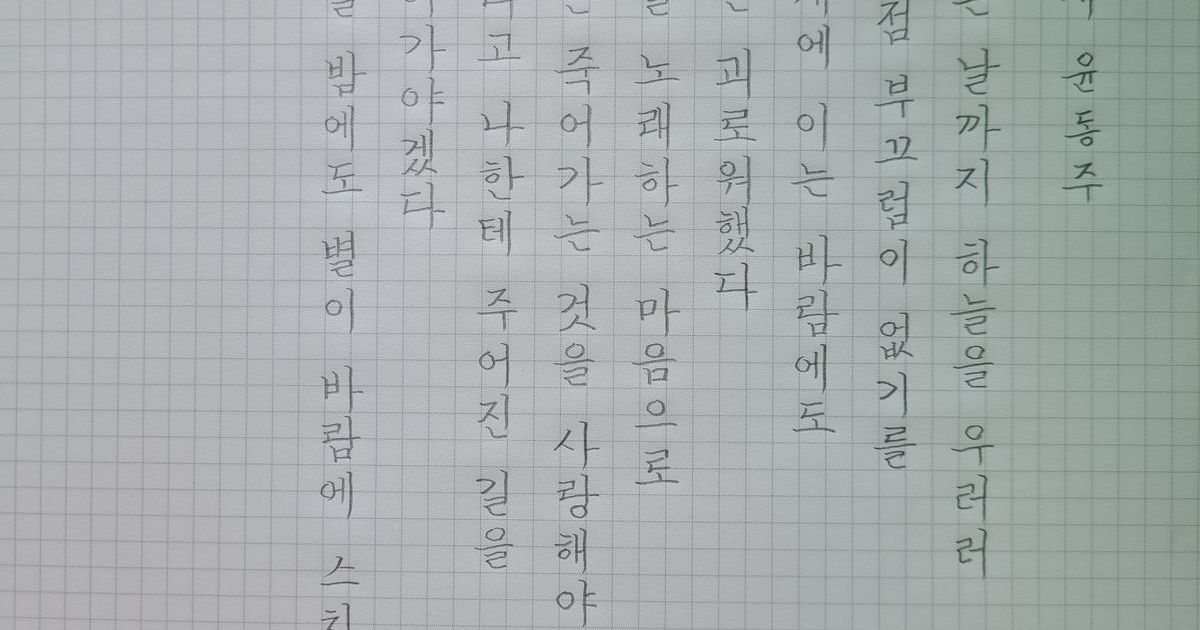 글씨교정악필교정 고시체 예쁜글씨 초단기 글씨교정 김종수 숨고 숨은고수