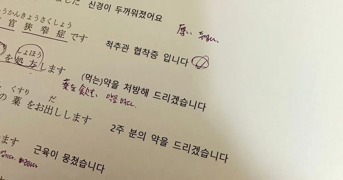 의학용어 일본어 메이이민정 숨고 숨은고수
