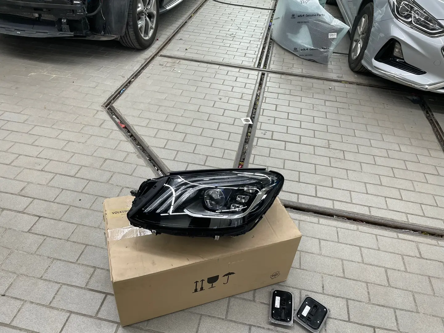 벤츠 S350d 프론트범퍼 판금도색 자차 보험수리 김민철 숨고 숨은고수