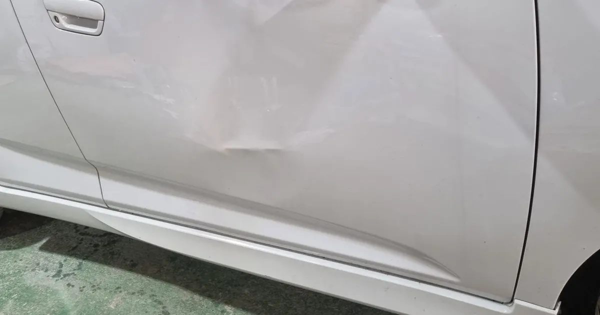 스파크 조수석전도어 판금도장 심효구 숨고 숨은고수