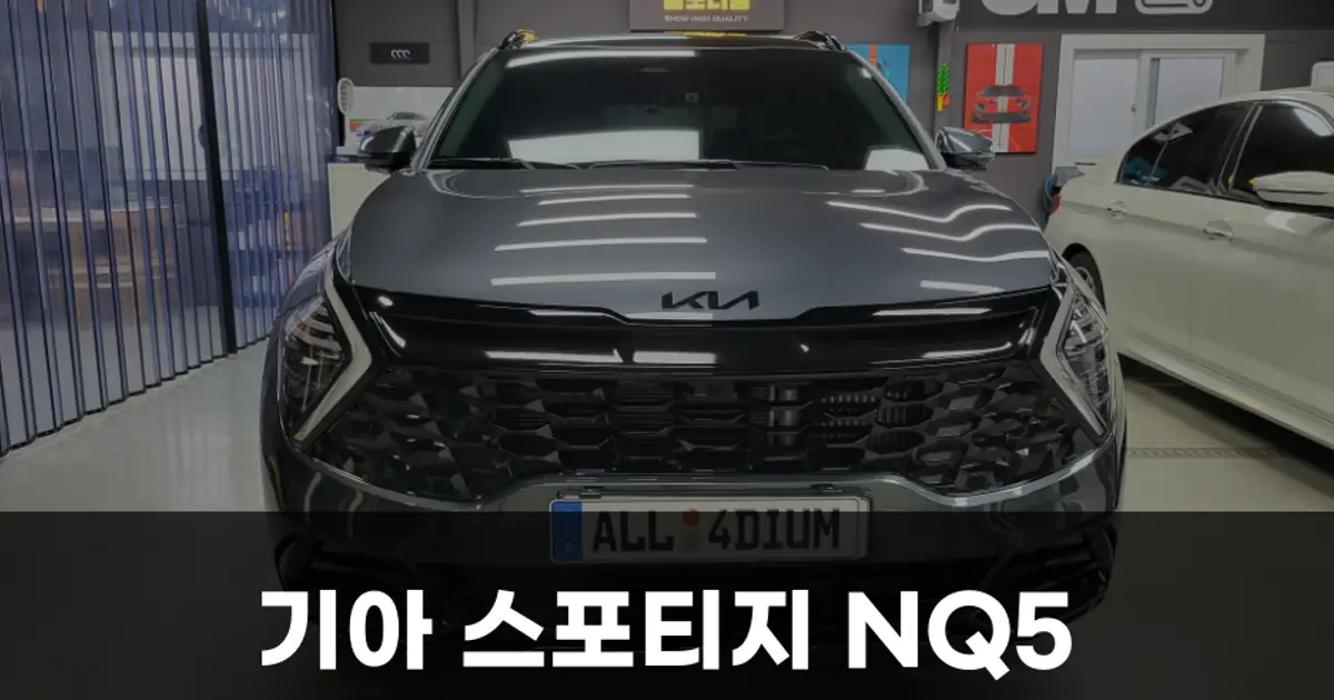 기아 스포티지 NQ5 크롬죽이기 시공후기! / 올포디움 랩핑 PPF - 숨고, 숨은고수