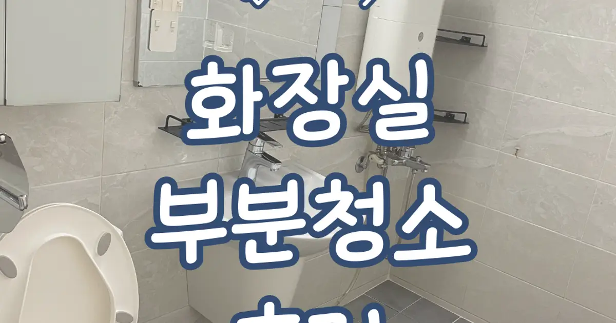 익산 화장실 부분청소 후기 홈에코클린 숨고 숨은고수