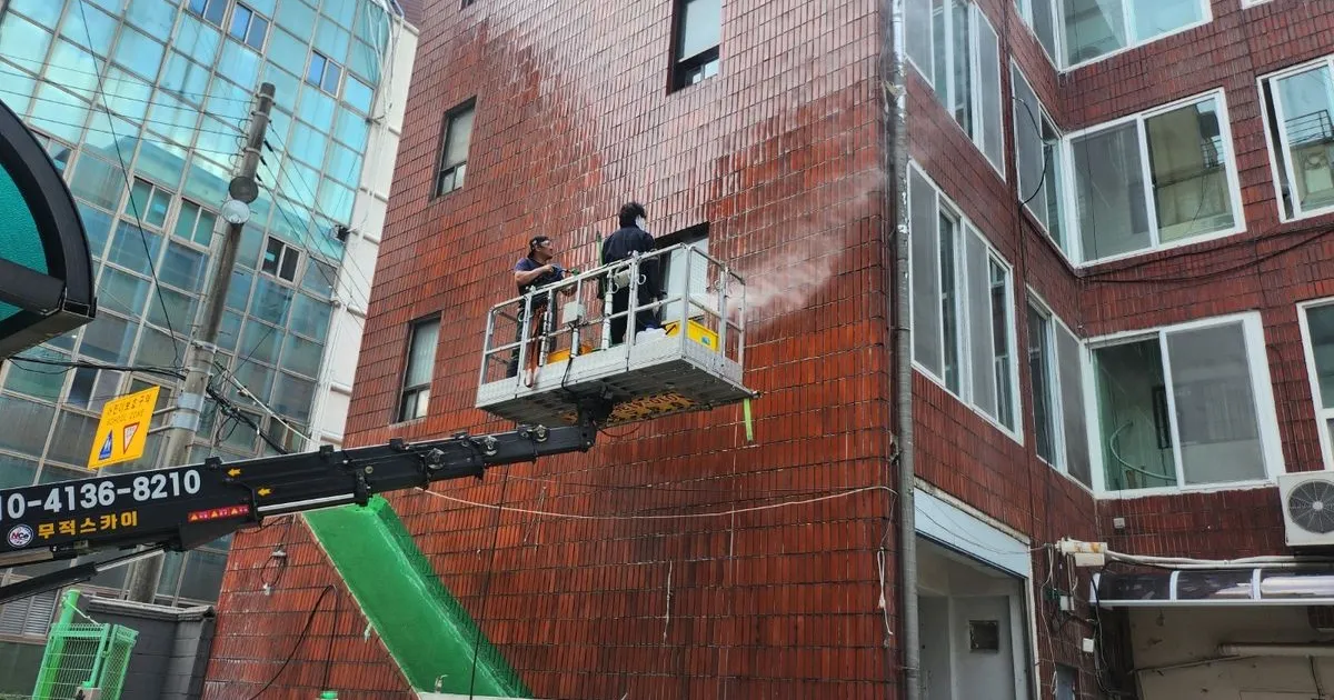 외벽 고압 청소 백화묵은 때먼지 맡겨주세요 유리창 곰팡이 냉장고 소파 스팀 생활청소서비스 숨고 숨은고수