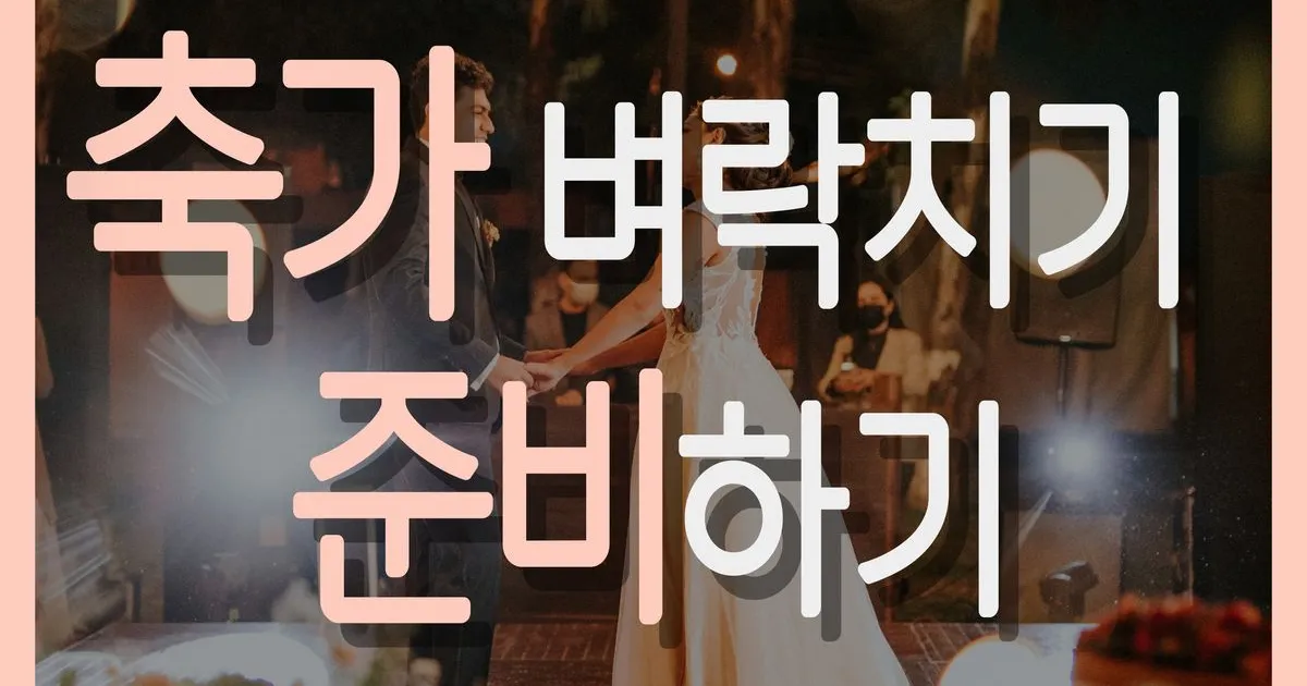 축가 공연 준비 컨설팅 김고수 숨고 숨은고수
