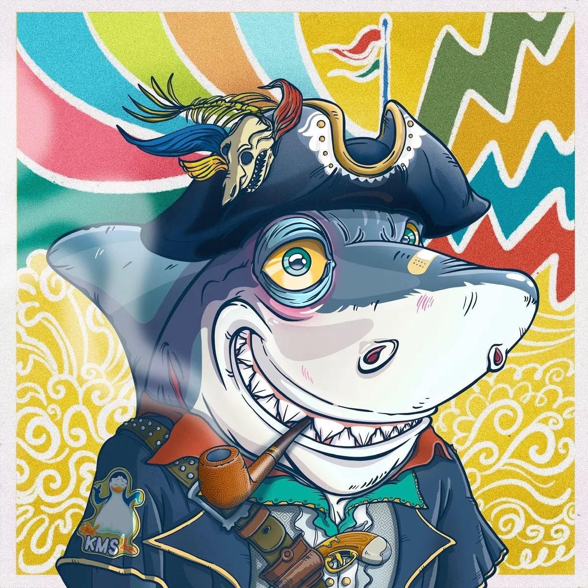 MOBY SHARKZ NFT / 김남영(파리파스텔) - 숨고, 숨은고수