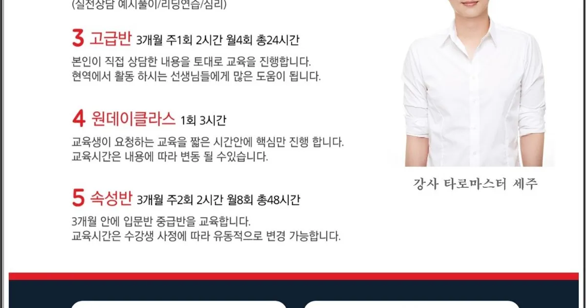 강의안내 타로마스터 세주 숨고 숨은고수