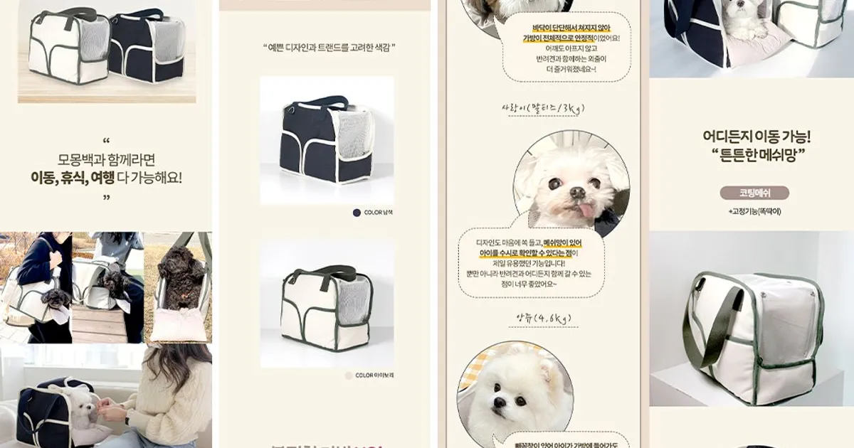 강아지용품 상세페이지 김나래 숨고 숨은고수