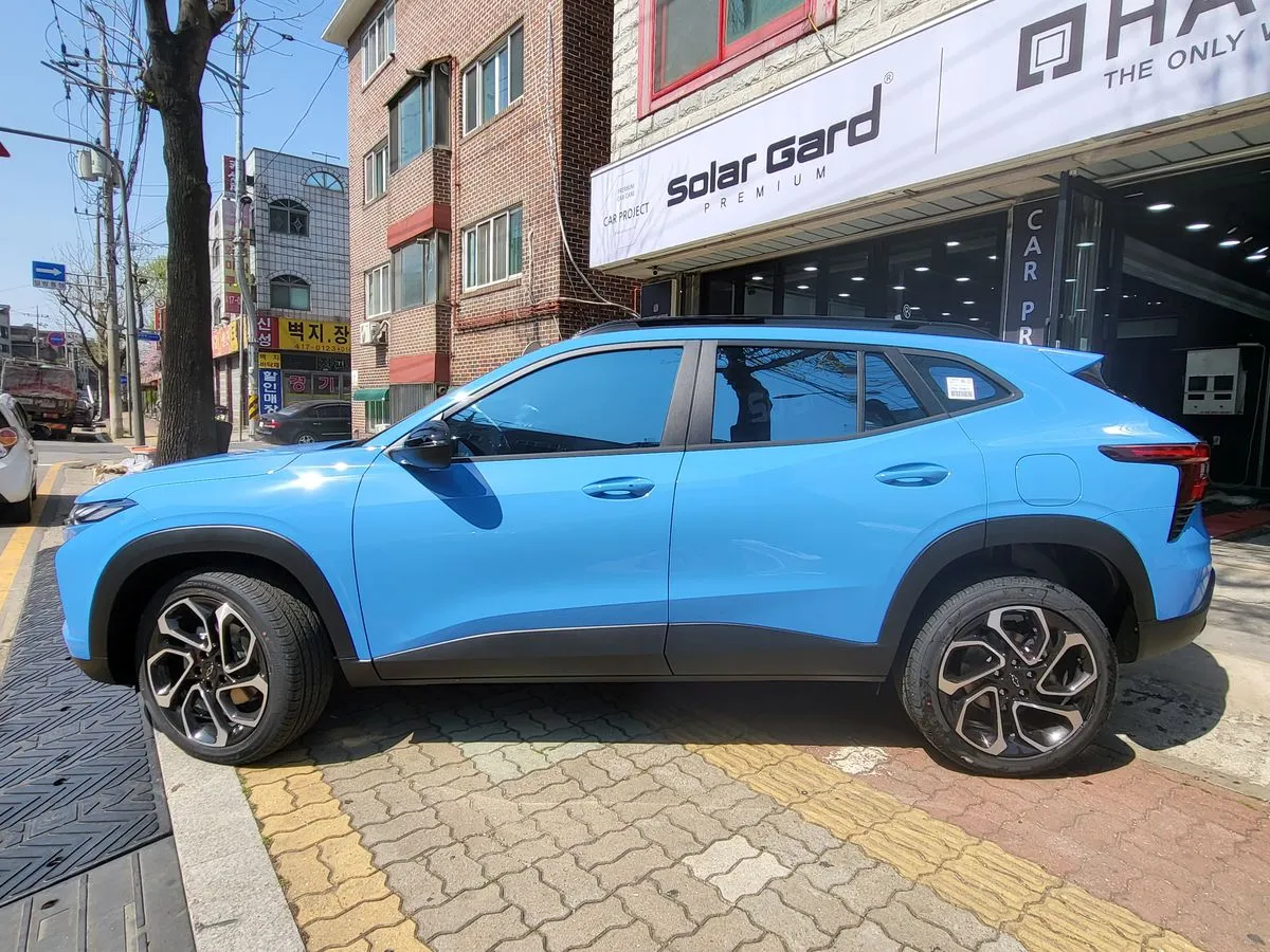 트랙스 스카이블루 썬팅 카프로젝트 숨고 숨은고수