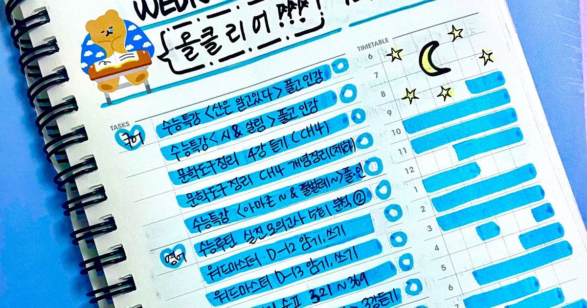 실제 자기주도 학습 계획서 김태희 숨고 숨은고수