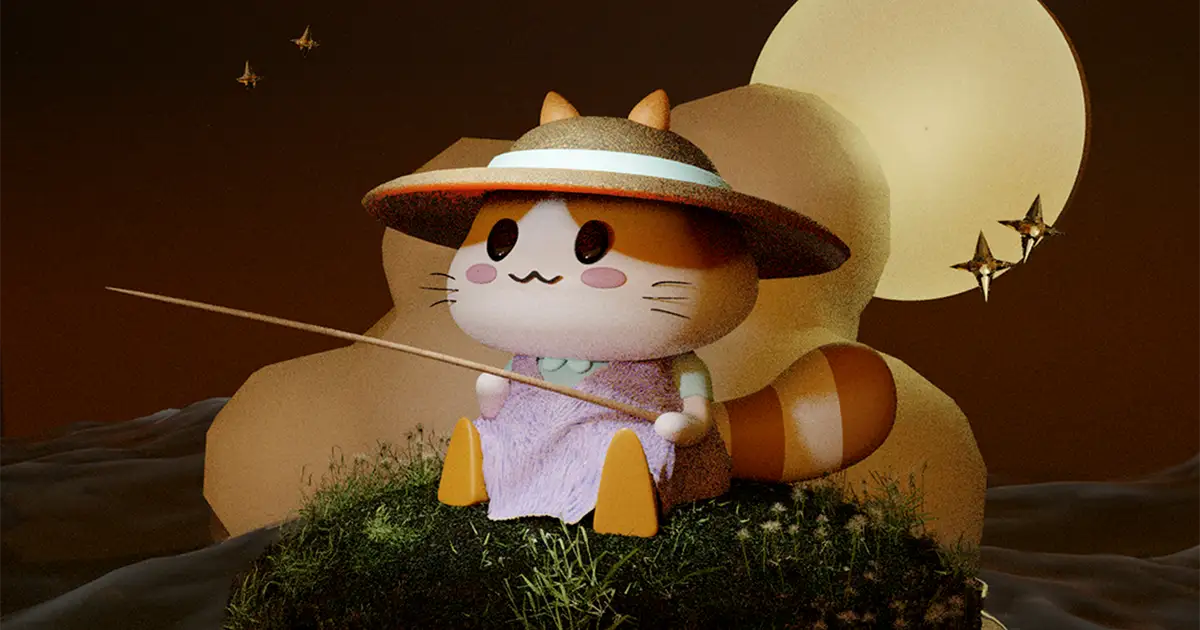 3d 고양이 캐릭터 우탄 숨고 숨은고수