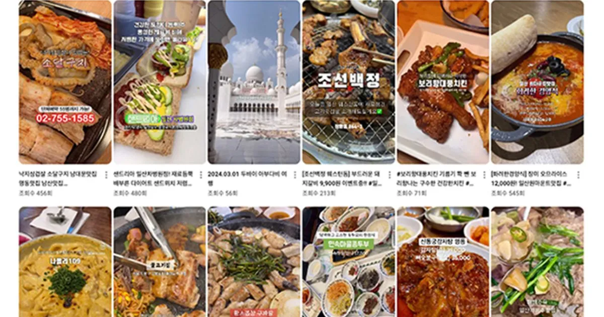 맛집영상 숏폼 릴스마케팅 쇼츠 키워드최적화맛집코리코리 숨고 숨은고수