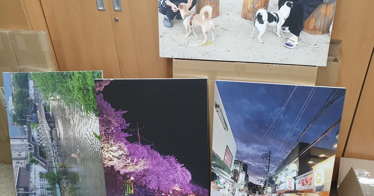 캔버스액자 후기 유홍아트 숨고 숨은고수