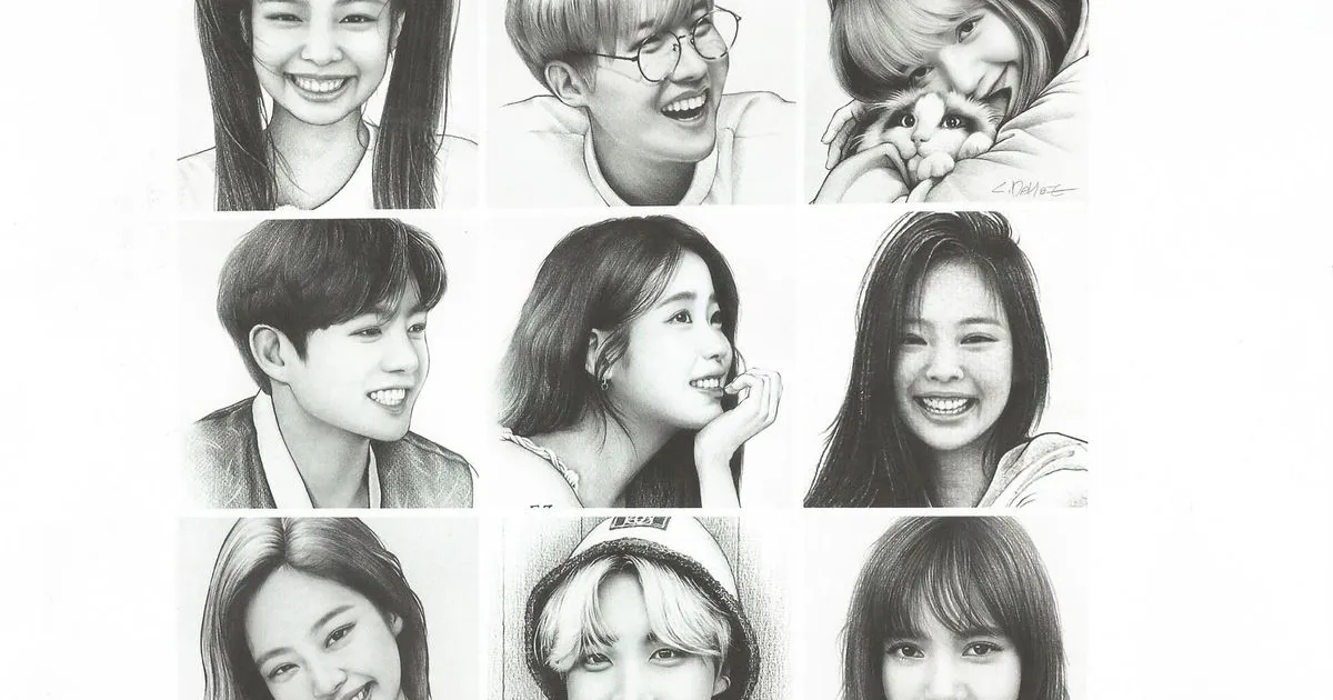 인물소묘 수채화 아크릴화 색연필화 이다해 숨고 숨은고수