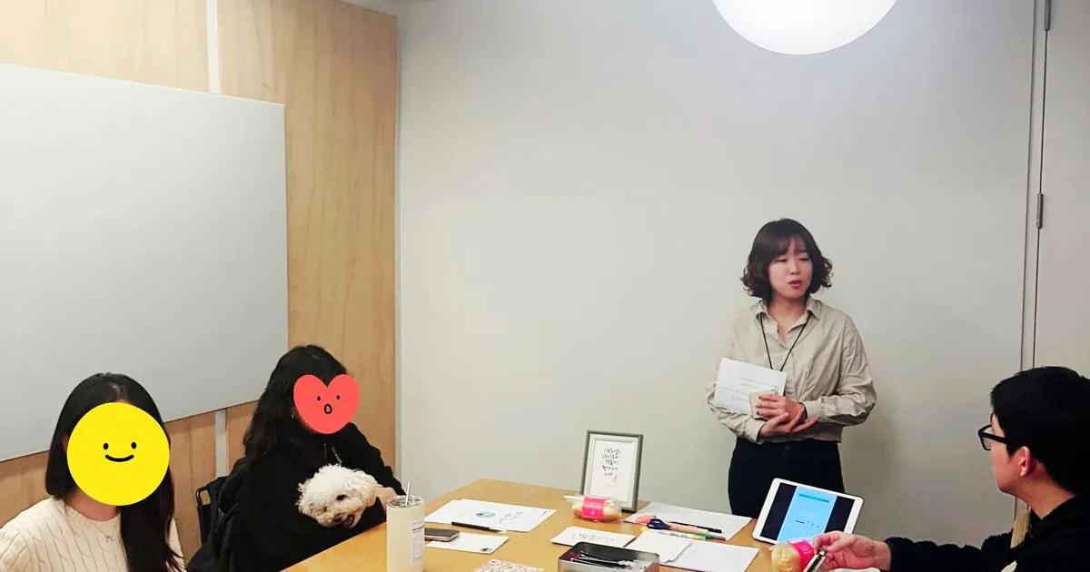 캘리그라피 원데이클래스로 그룹레슨을 진행했어요 지킴캘리그라피 숨고 숨은고수