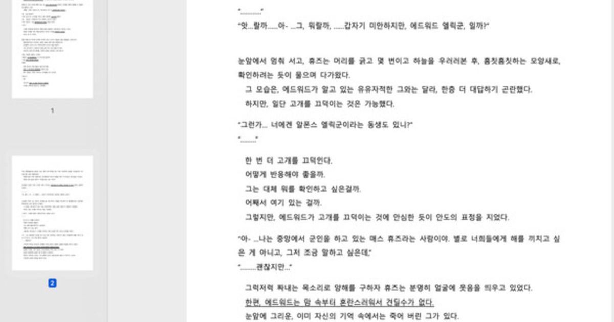 일본소설 일한번역 및 교정 이예림 숨고 숨은고수