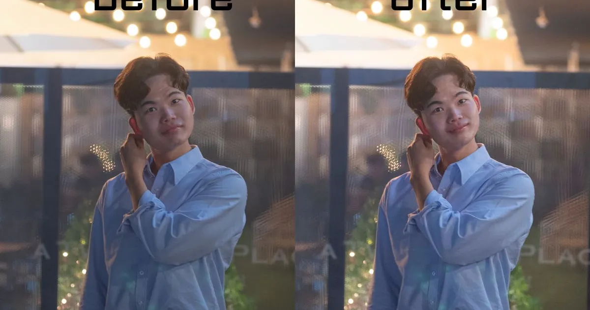 남성분 사진 보정 🧔🏻 Before After 인디고필름 숨고 숨은고수