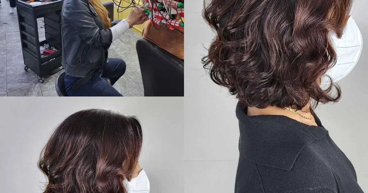 볼륨 세팅 히피펌 김송정 숨고 숨은고수