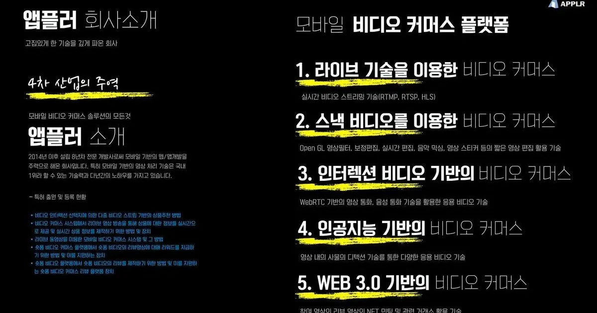 모바일 비디오 커머스 플랫폼 엄대진 숨고 숨은고수