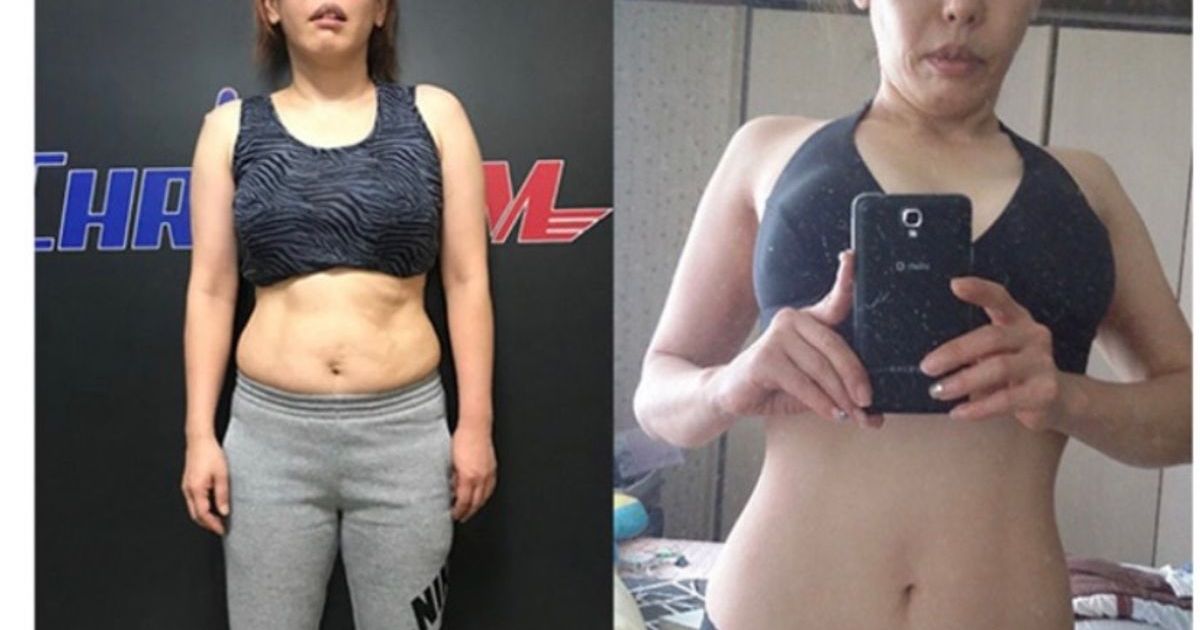여성회원님 다이어트 전과후 사진 크리스짐 숨고 숨은고수