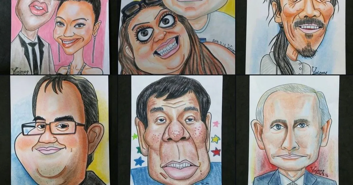 유명인 캐리커쳐 오일파스텔 손그림 Jyj아티스트 숨고 숨은고수