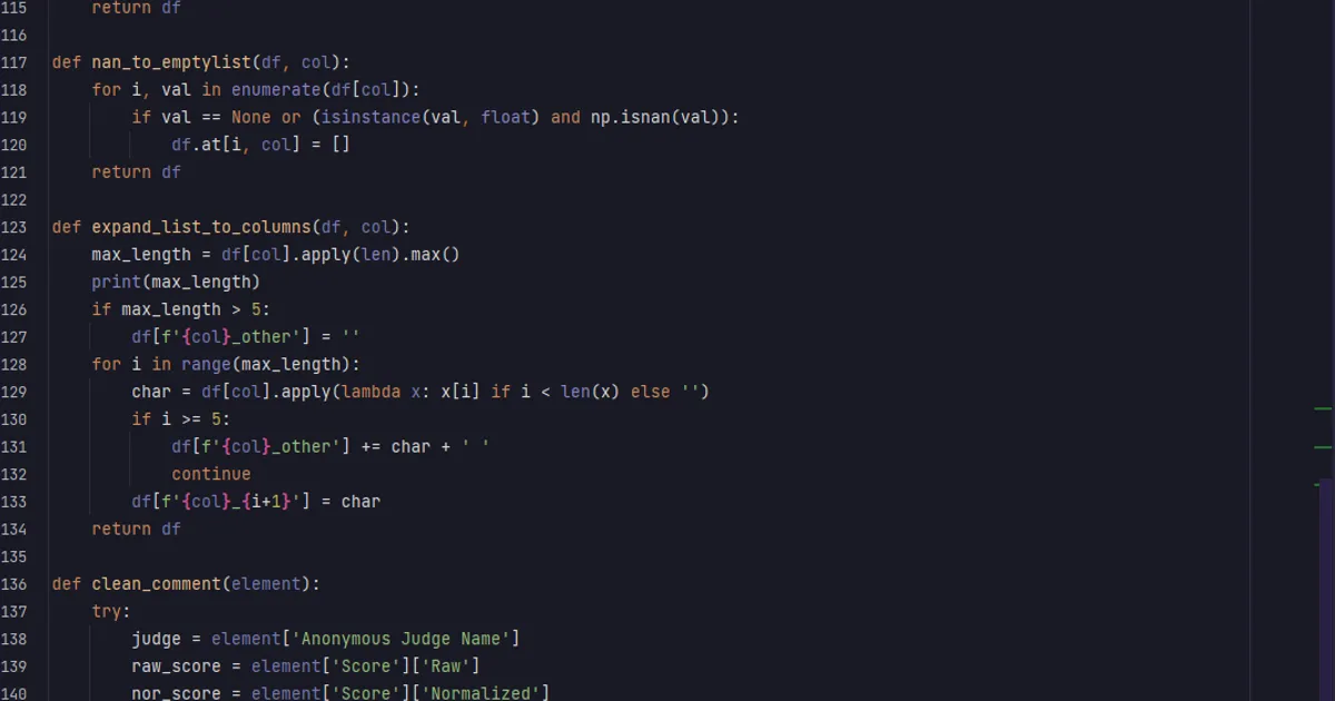 본인 작성 Python 코드 예시 권기영 숨고 숨은고수