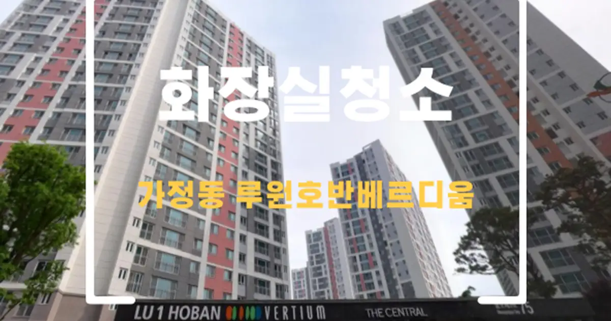 인천 서구 가정동 루원호반베르디움아파트 화장실청소 리프레싱 클린 숨고 숨은고수