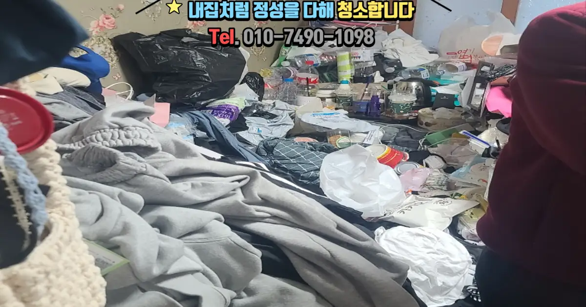 원룸 쓰레기집 청소 정진형 숨고 숨은고수