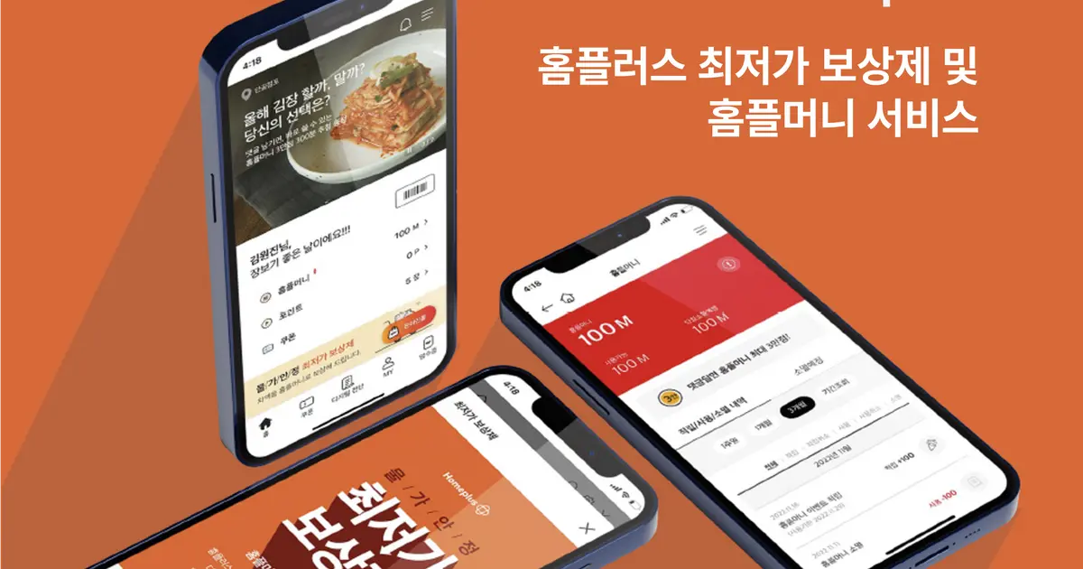 홈플러스 최저가 보상제 및 홈플머니 콜론 숨고 숨은고수