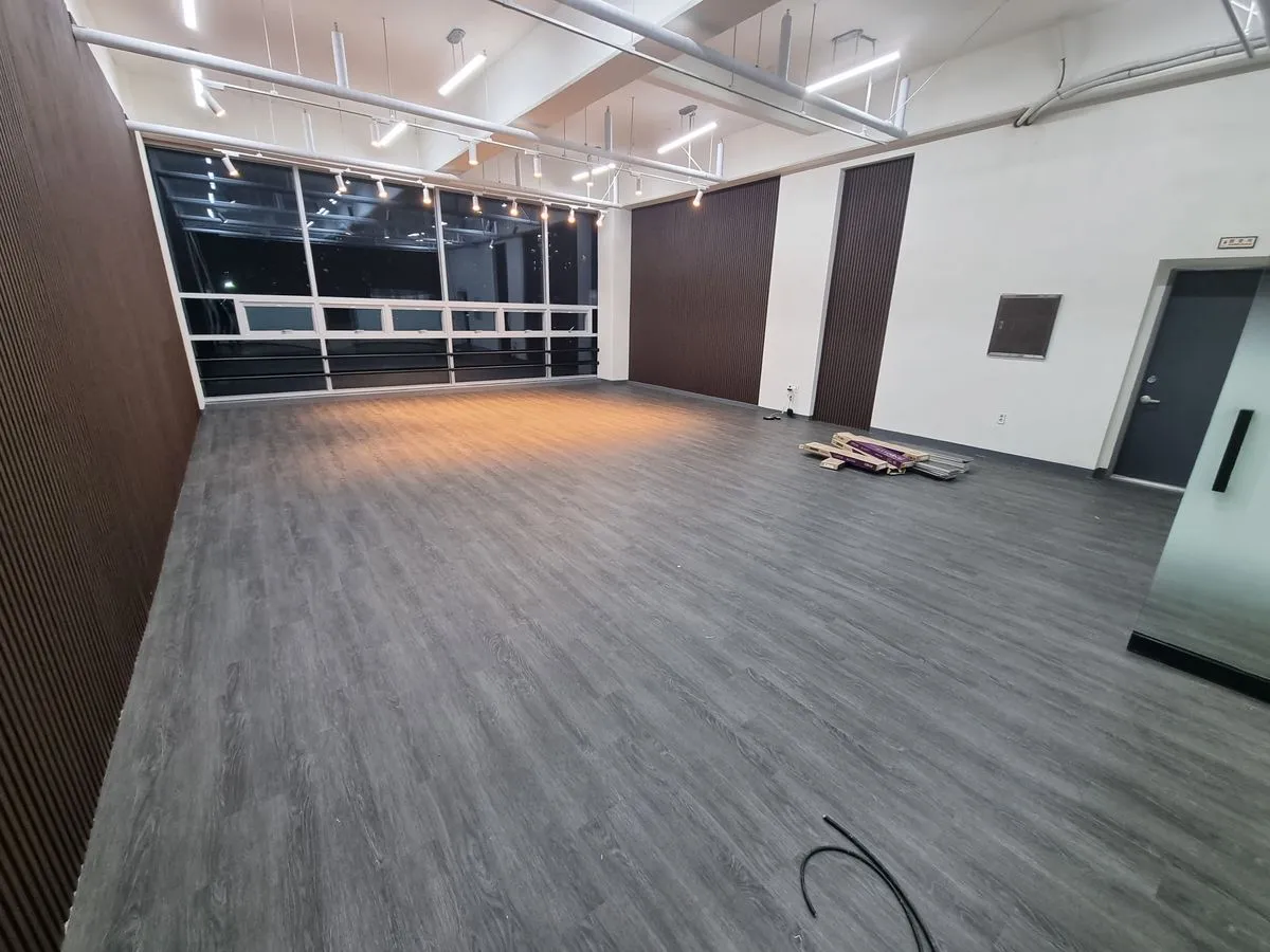 100평 대형사무실 바닥 마루데코타일 타일원칙 숨고 숨은고수